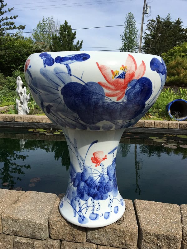 Chinese Lotus Pot with Stand – Bergen Water Gardens, Lotus Paradise